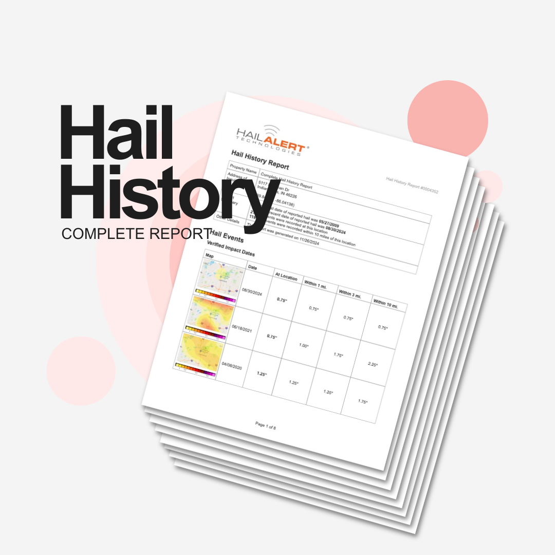 Complete Hail History Report